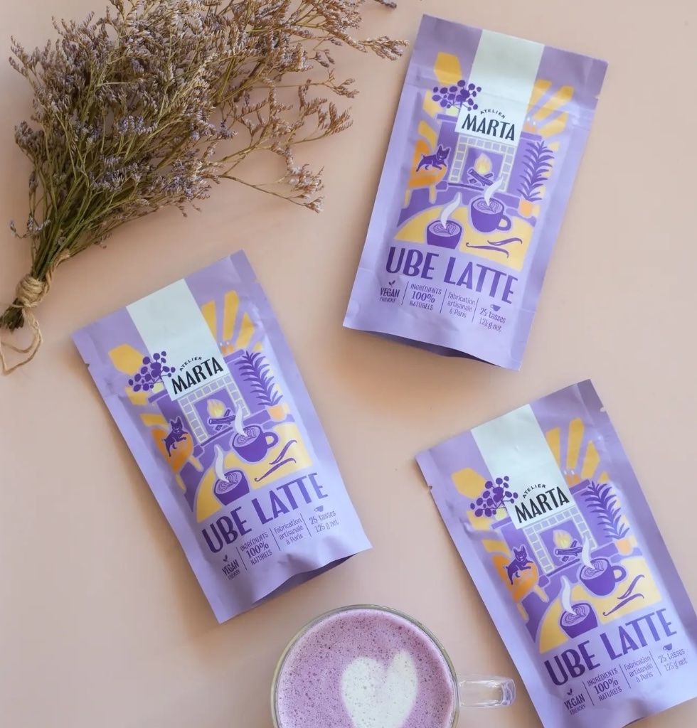Ube Latte – Bevanda all’UBE, patata dolce e carota viola istantanea ...