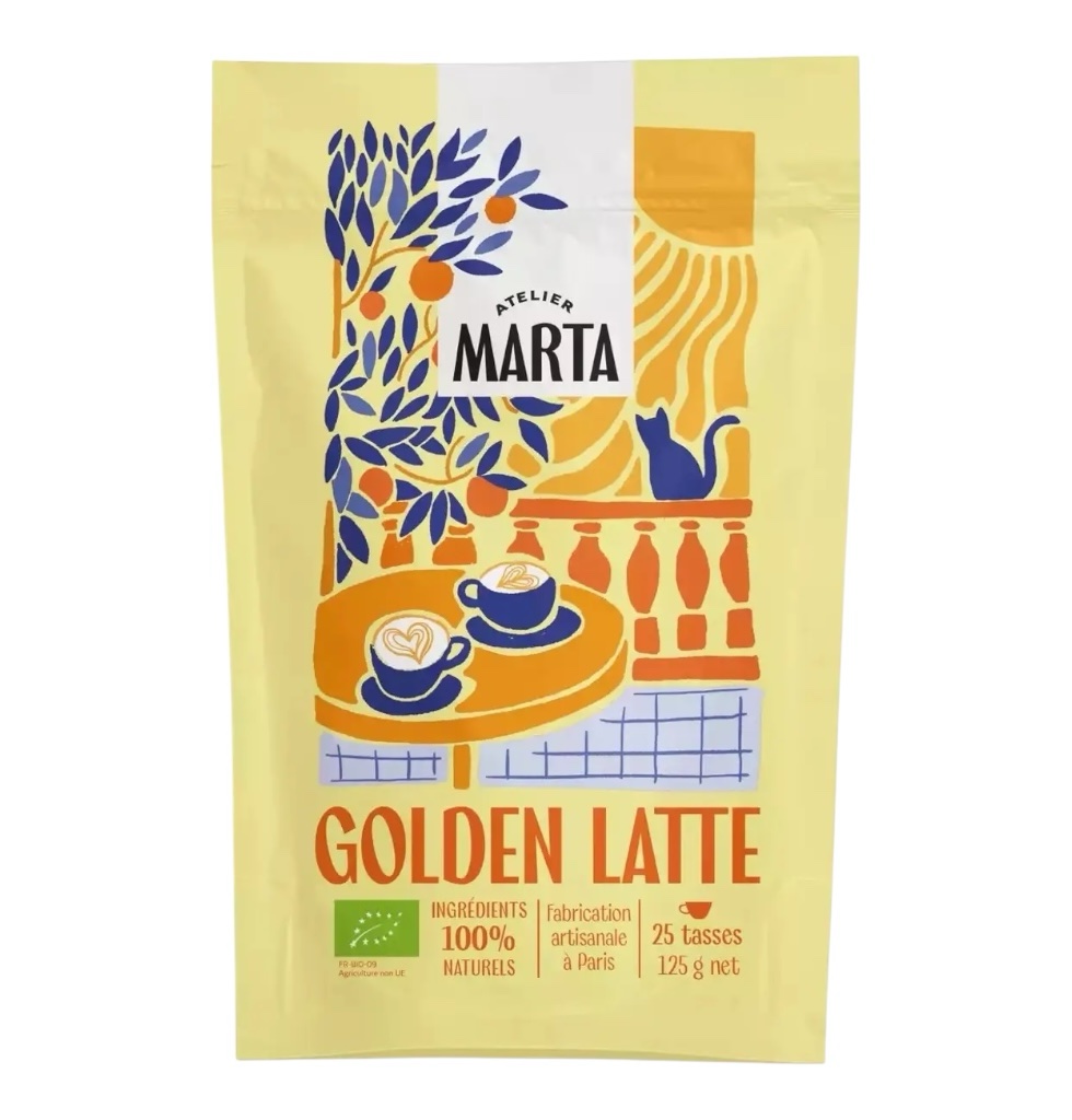 Golden Milk alla Curcuma PREMIUM – Bevanda istantanea 125gr ...